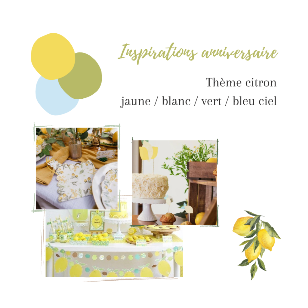 Décoration anniversaire citron - [Encore un] Blog de Mère